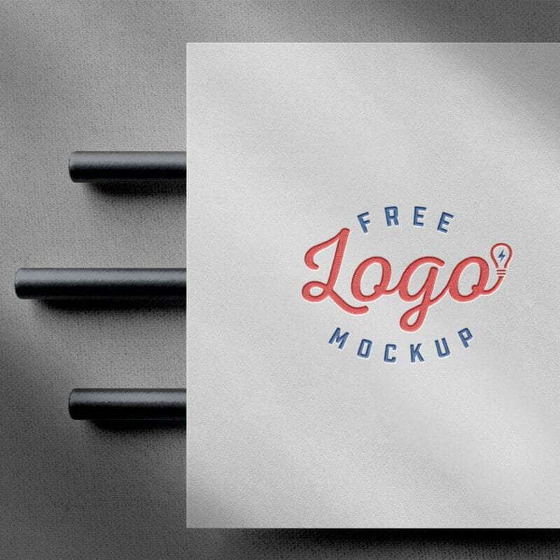 Free White Paper Logo Mockup PSD » CSS Author