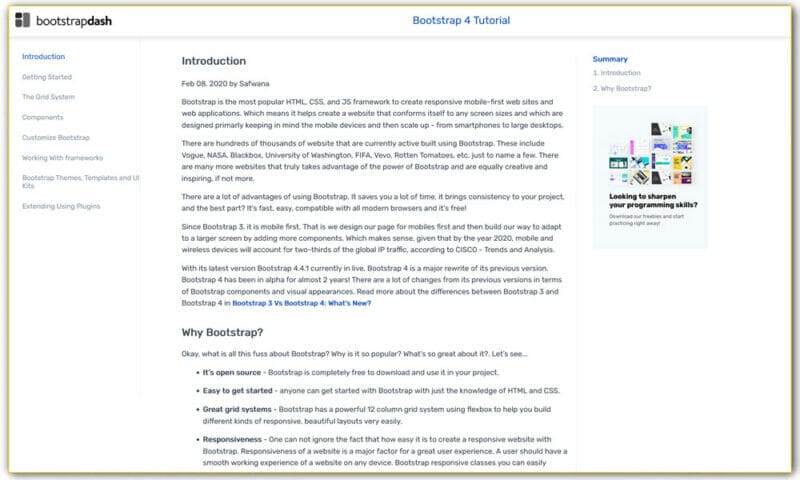 Learn Bootstrap 4 : Tutorials, Courses, Articles, Books & Cheat Sheets
