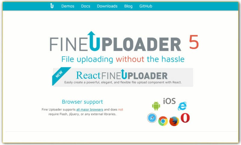 25 Best Javascript File Upload Library And Plugins Css Author