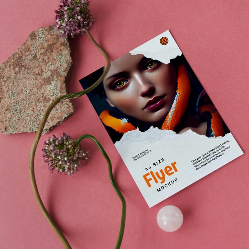 Free A4 Flyer / Flier Mockup PSD » CSS Author