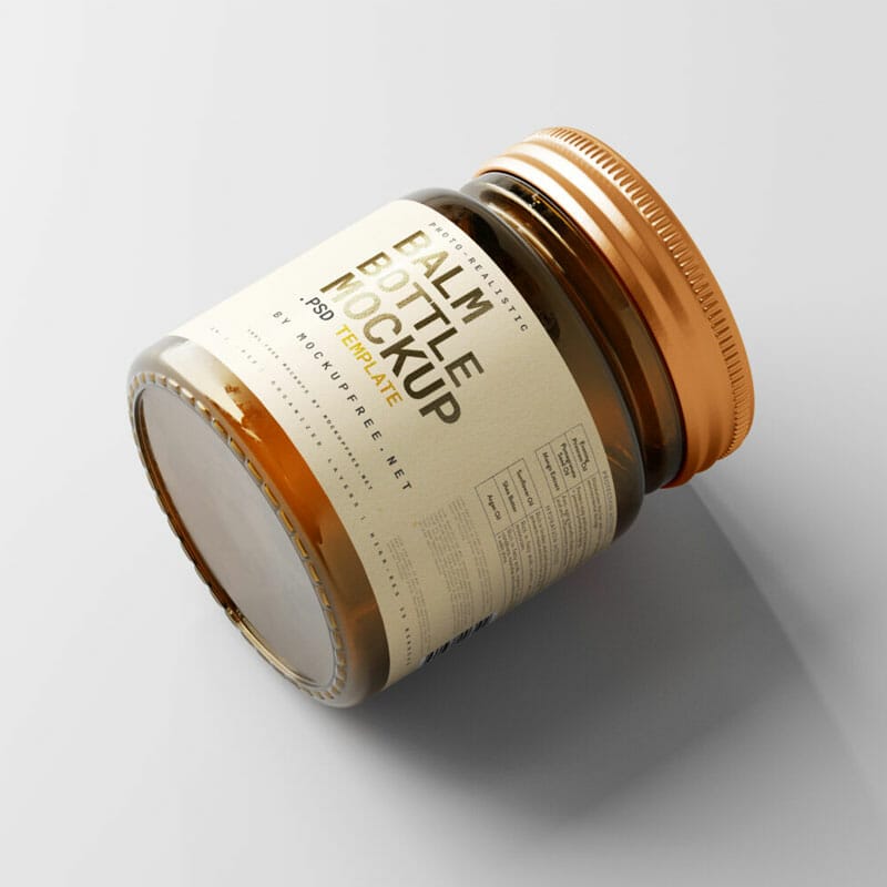 Free Balm Ointment Bottle Mockup PSD » CSS Author