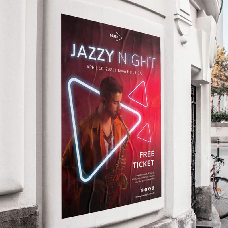 Free Event Signage Mockup PSD Template » CSS Author