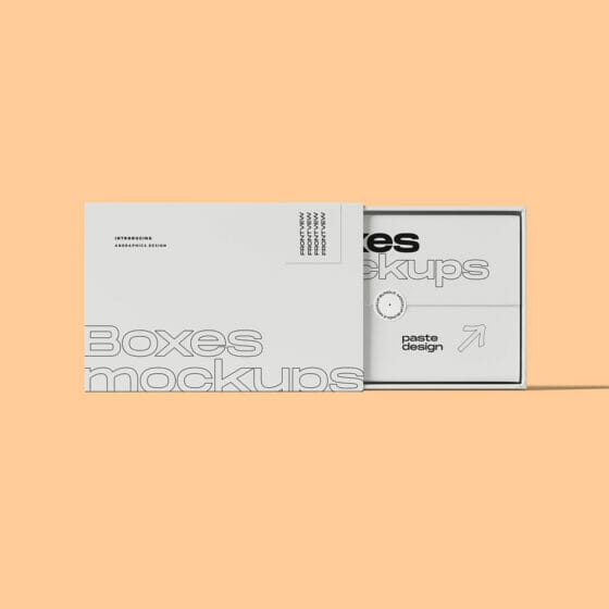 Free Front View Open Box Mockup PSD » CSS Author