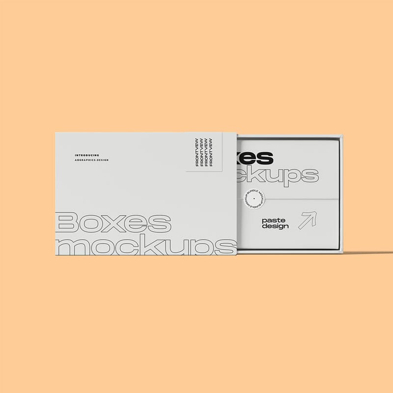 Free Front View Open Box Mockup PSD » CSS Author