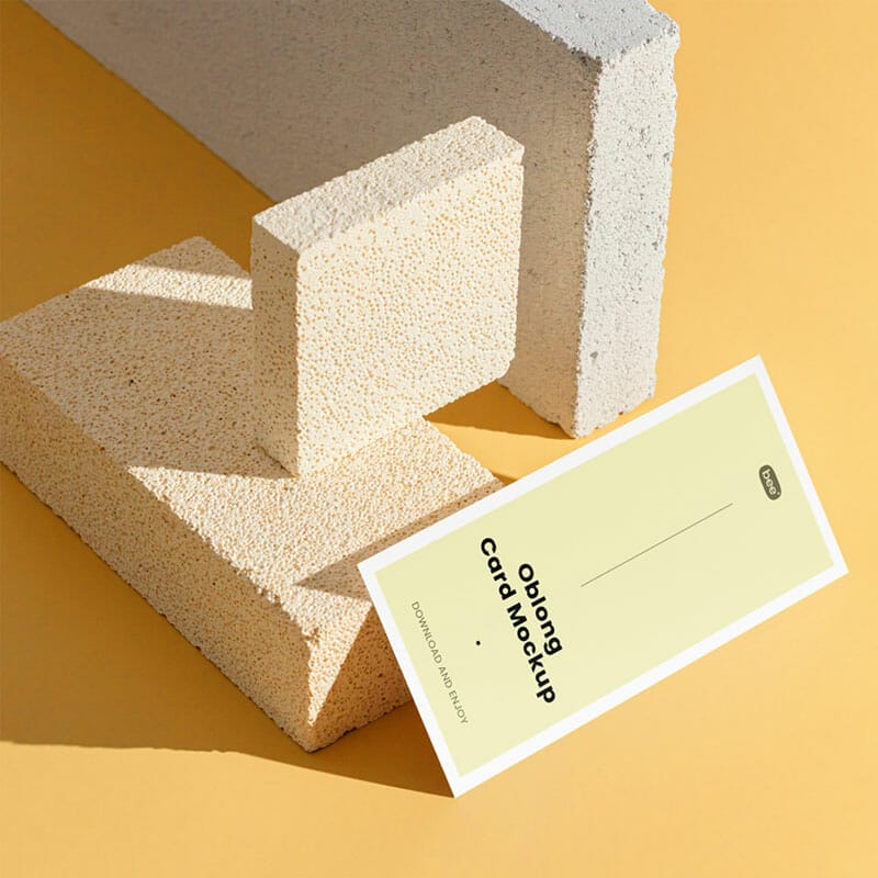 Free Horizontal Card With Brick Mockup » CSS Author