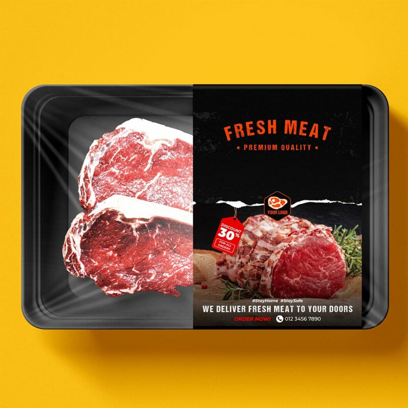 Free Packaging Meat Tray Mockup PSD Template » CSS Author