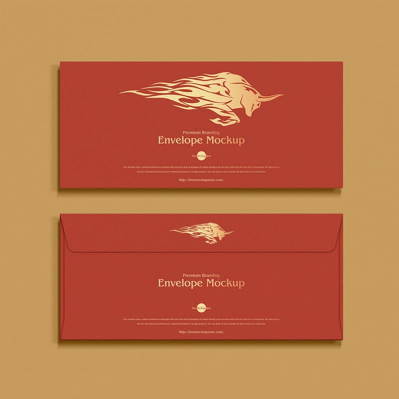 Free Premium Branding Envelope Mockup » CSS Author