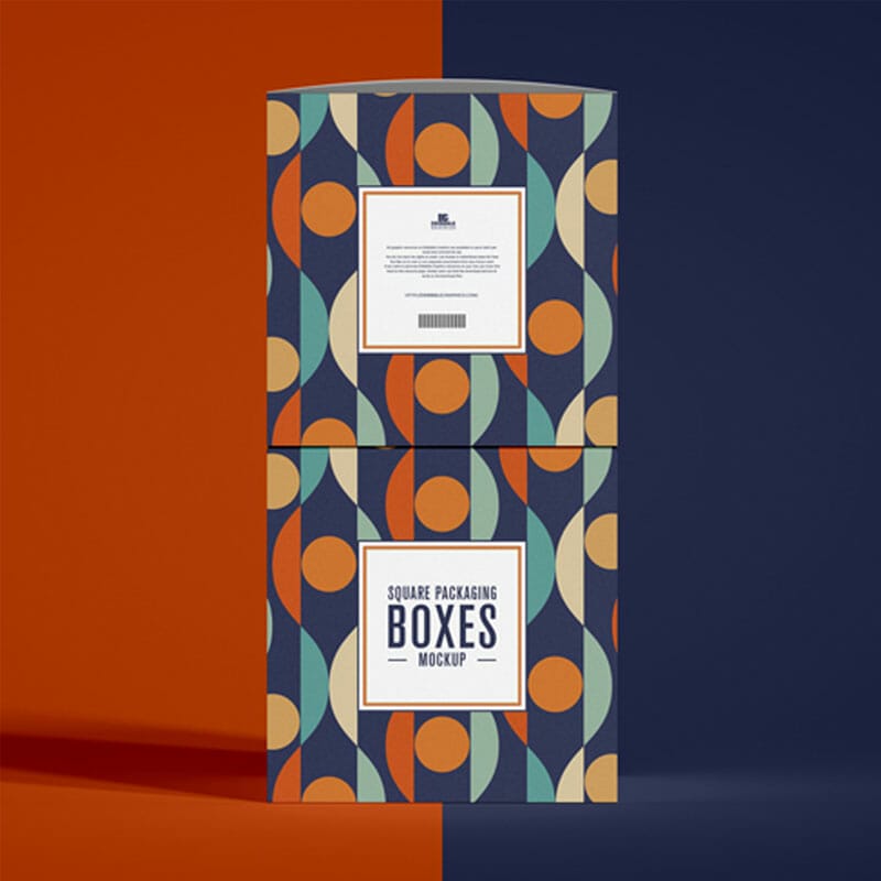 Free Square Packaging Boxes Mockup » CSS Author