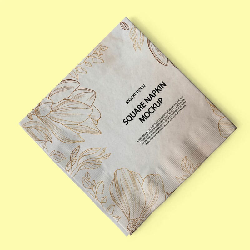 Free Table Paper Napkin Mockup PSD Template » CSS Author