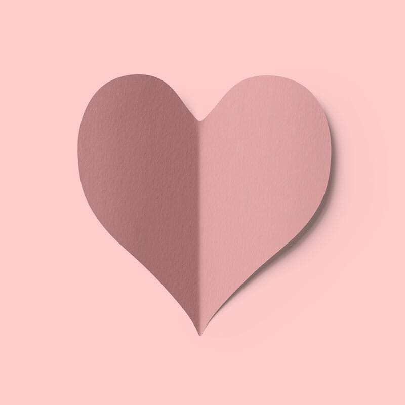 Free Top View Paper Heart Mockup PSD » CSS Author