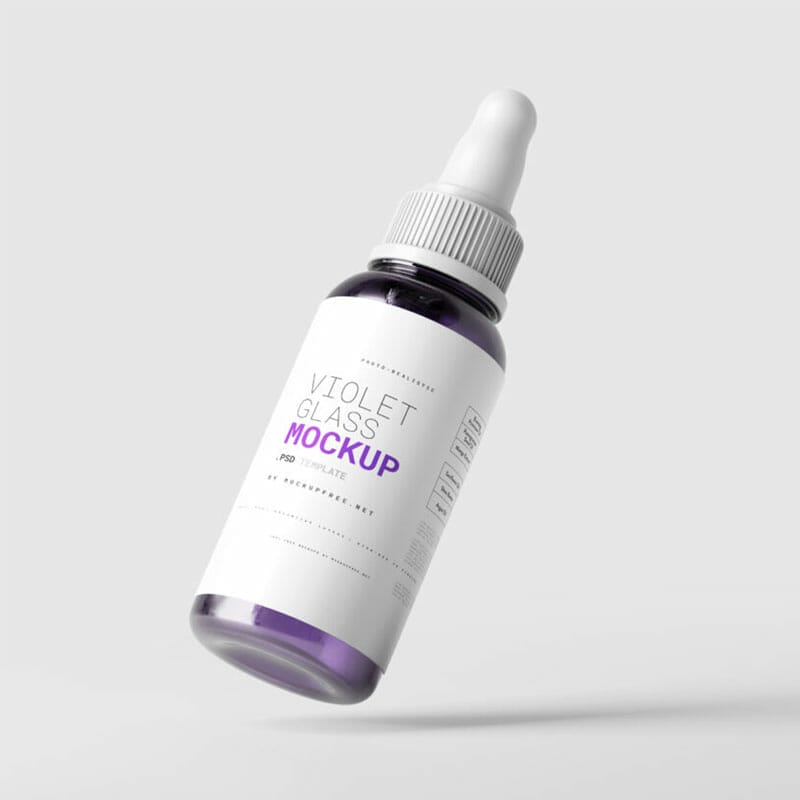 Free Violet Glass Orion Dropper Bottle Mockup PSD » CSS Author
