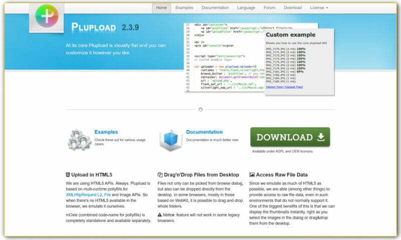 25 Best Javascript File Upload Library And Plugins Css Author