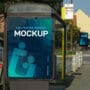 Free Bus Stop LED Poster Screen Mockup PSD » CSS Author
