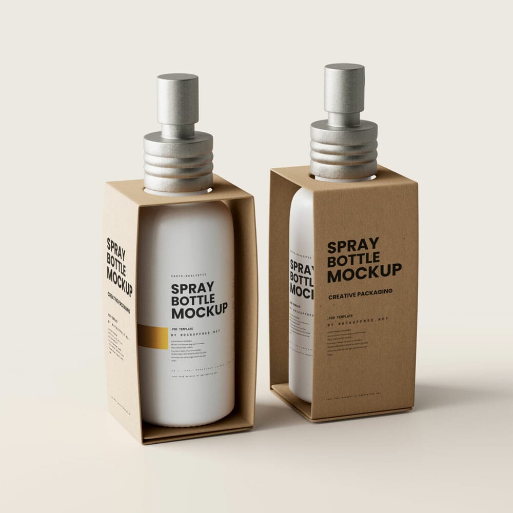 Spray bottle packaging store