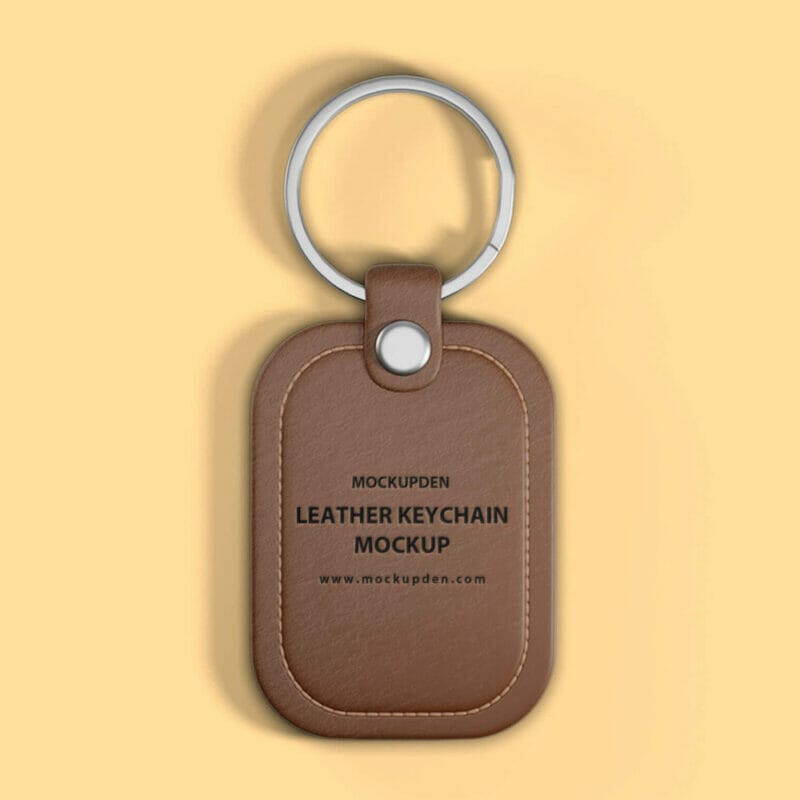 Free Leather Keychain Mockup PSD Template » CSS Author