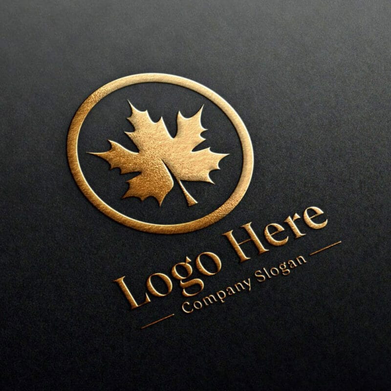 Free Luxury Golden 3D Logo Mockup On Black Paper » CSS Author