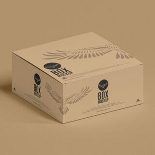 Free Premium Brand Box Mockup PSD » CSS Author