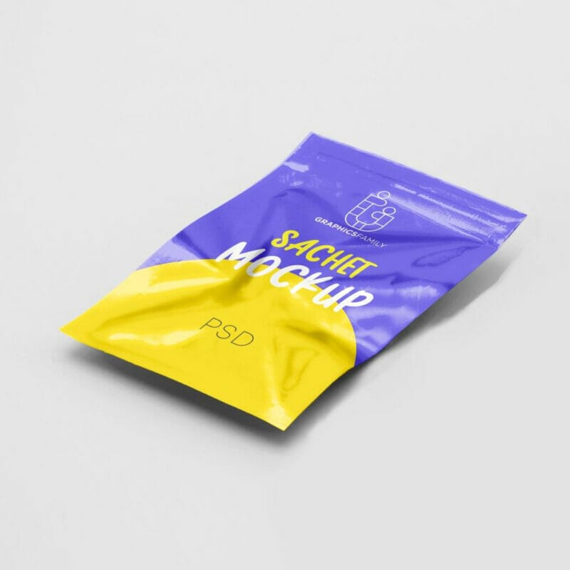 Free Sachet Design Mockup PSD » CSS Author