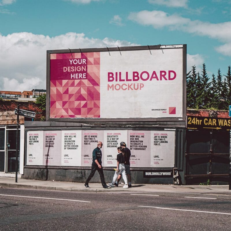 Free Street Billboard Mockup PSD » CSS Author