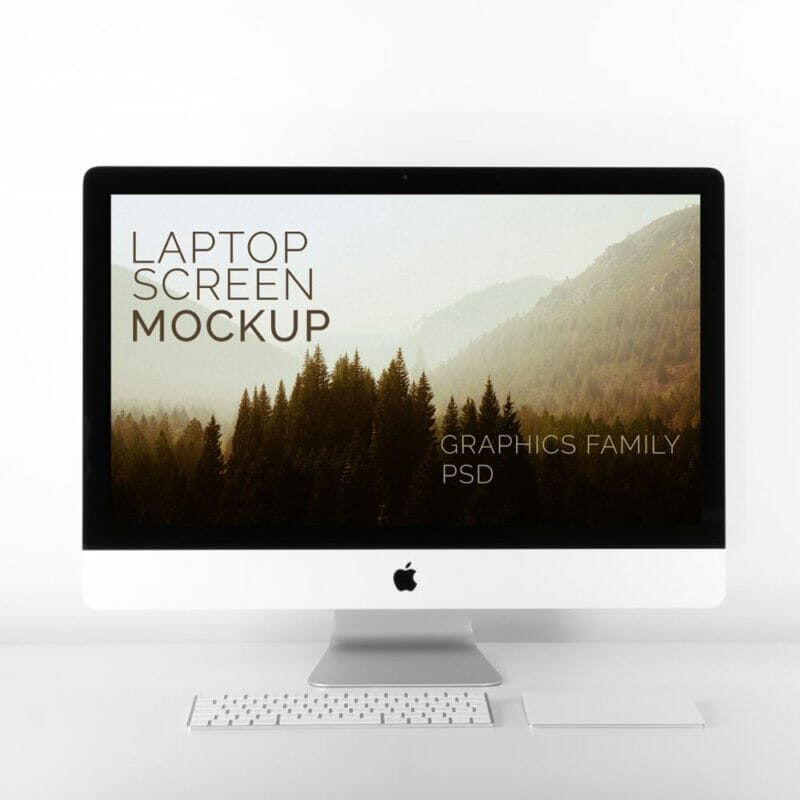 Free IMac Screen Design Mockup PSD » CSS Author
