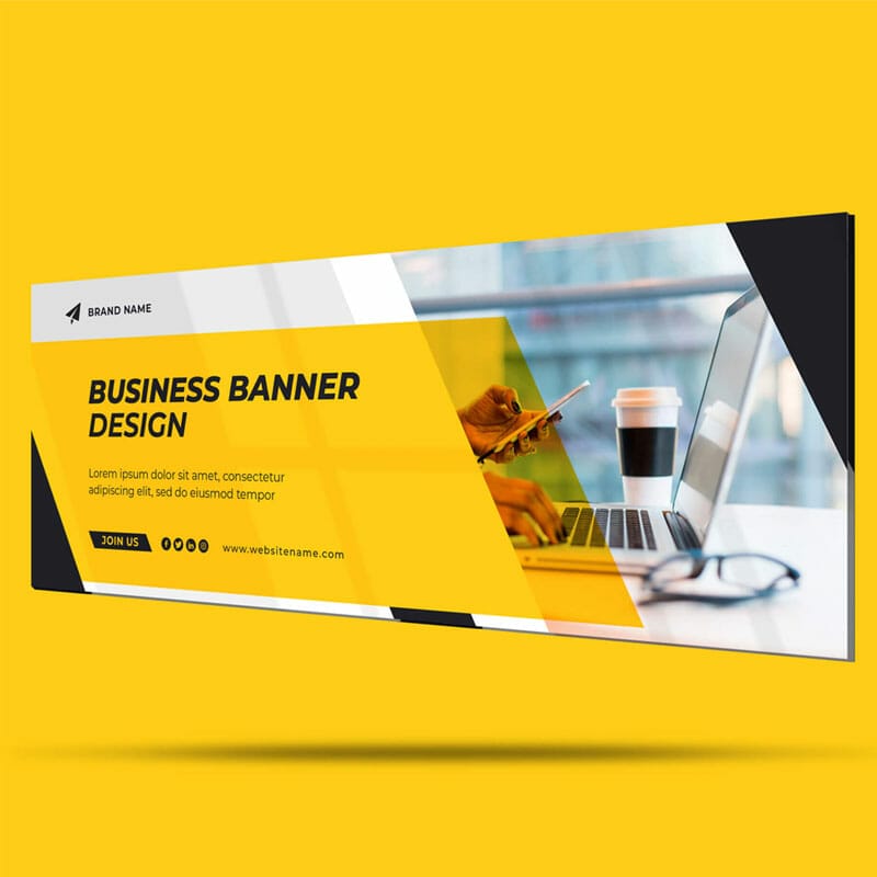 Free Banner Web Mockup PSD Template » CSS Author