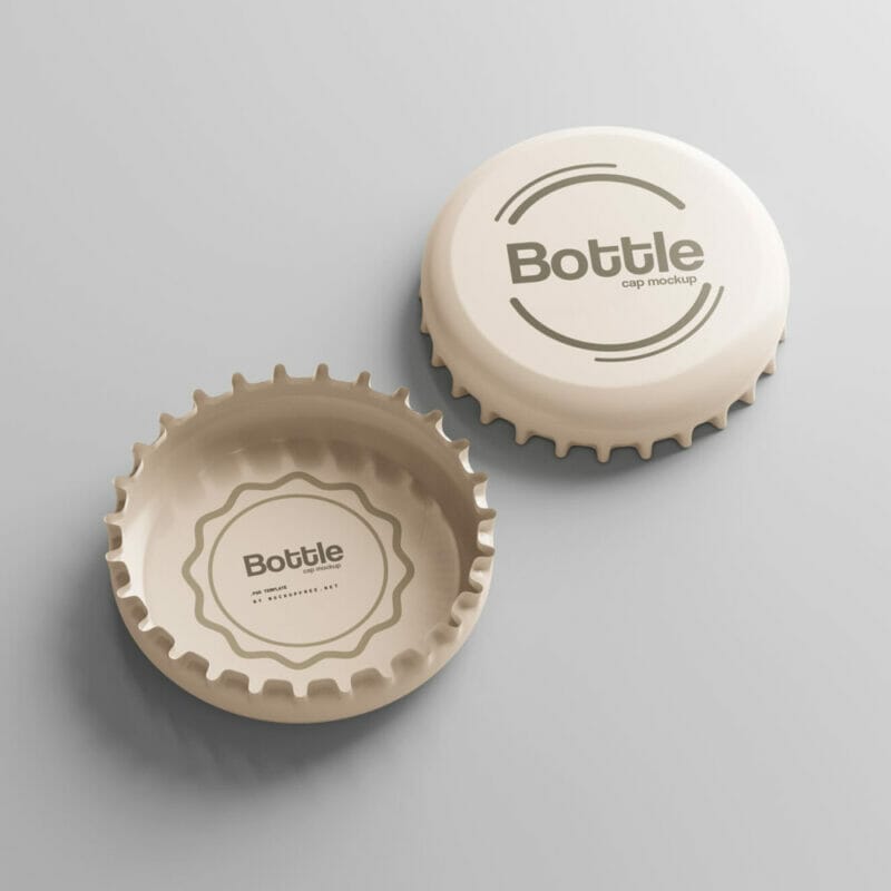 Free Bottle Cap Mockup PSD » CSS Author
