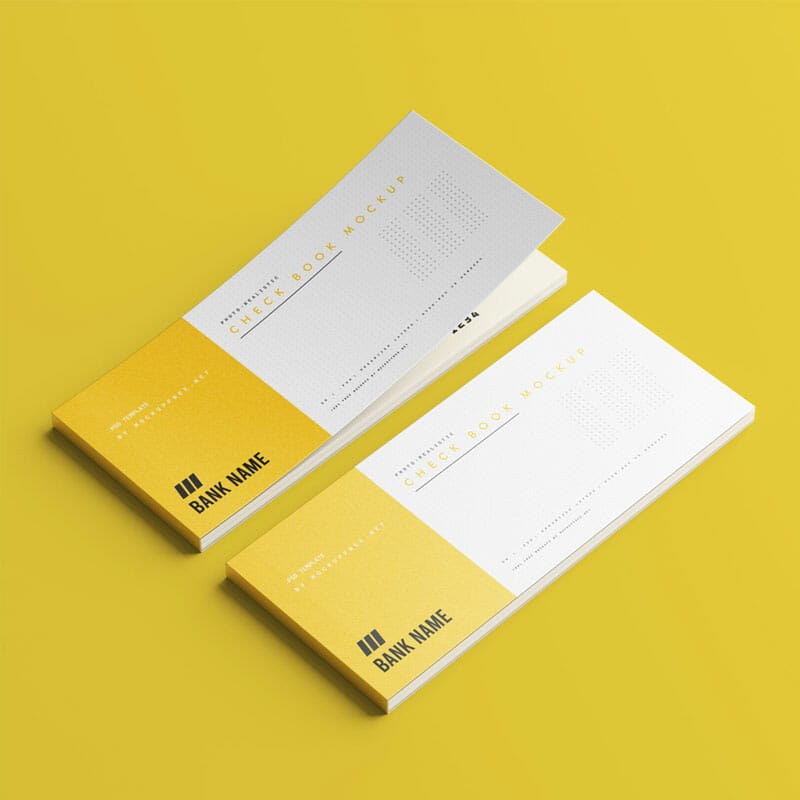 Free Check Book Mockup PSD » CSS Author