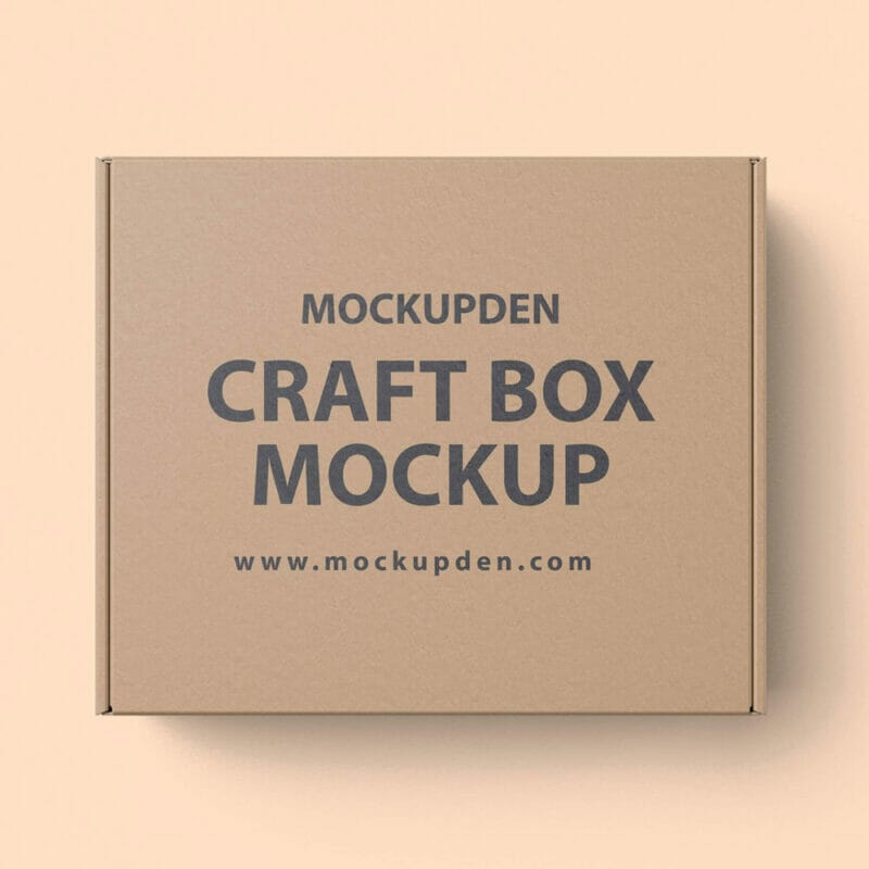 Free Craft Box Mockup PSD Template » CSS Author