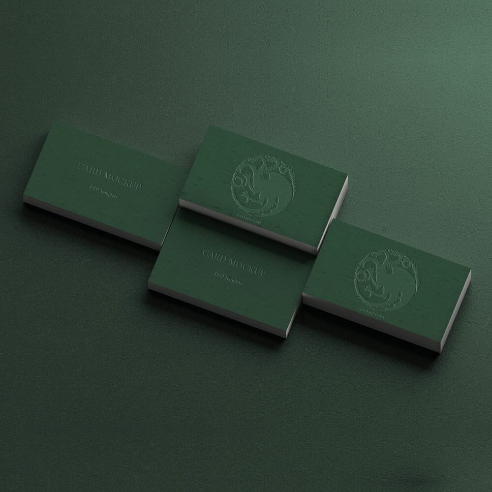 Free Embossed Business Card Mockup PSD » CSS Author