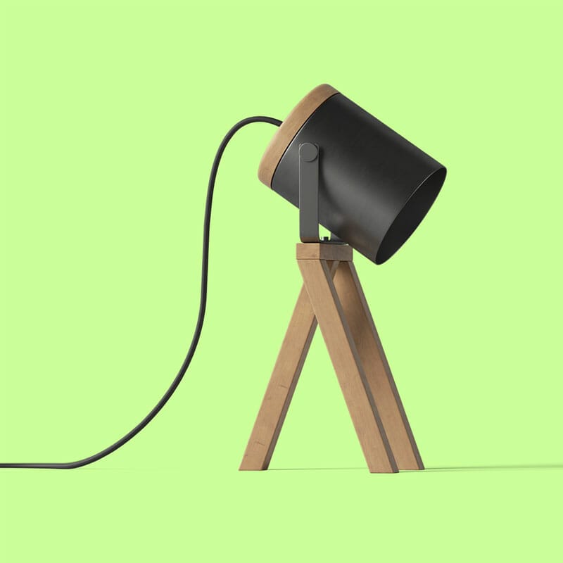 Free Front View Table Lamp Mockup PSD » CSS Author