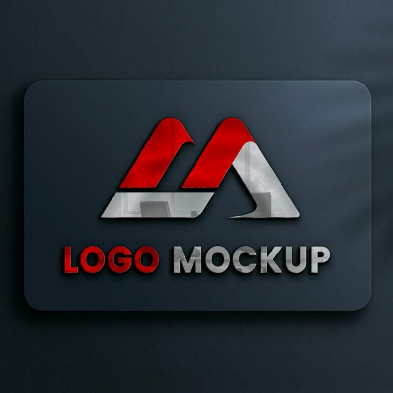 Free Glass Effects Logo Mockup PSD » CSS Author