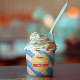 Free Ice Cream Cup Design Mockup PSD Template » CSS Author