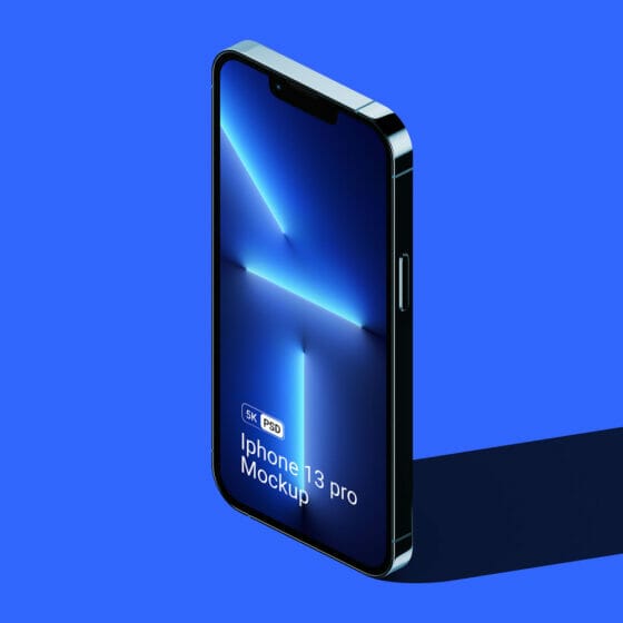 Free Isometric IPhone 13 Pro Mockup PSD » CSS Author