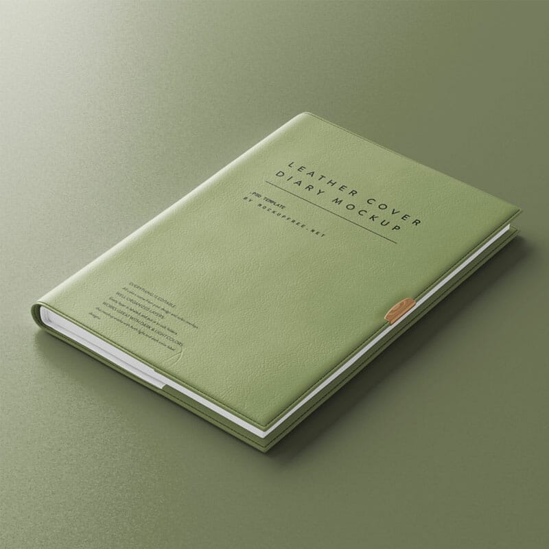 Free Leather Cover Diary Mockup PSD » CSS Author