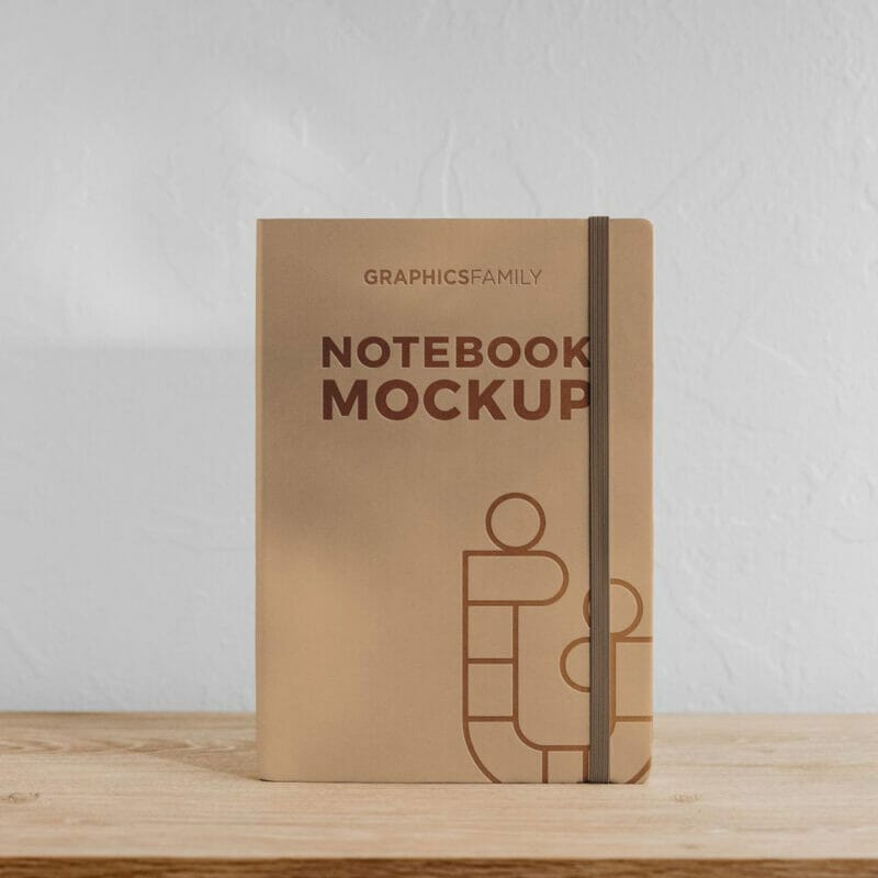 Free Notebook Embossed Effect Cover Mockup PSD » CSS Author