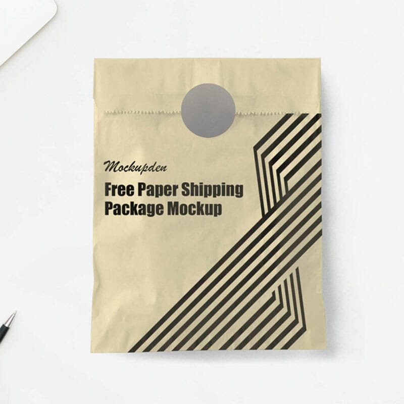 Free Paper Shipping Package Mockup PSD Template » CSS Author