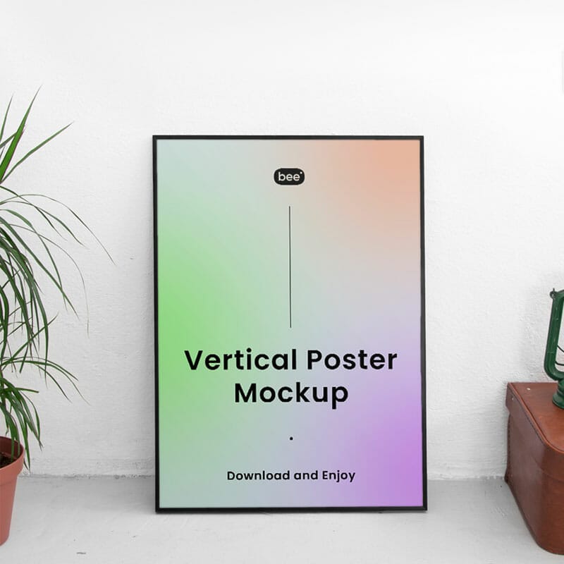 Free Poster Frame Mockup PSD » CSS Author