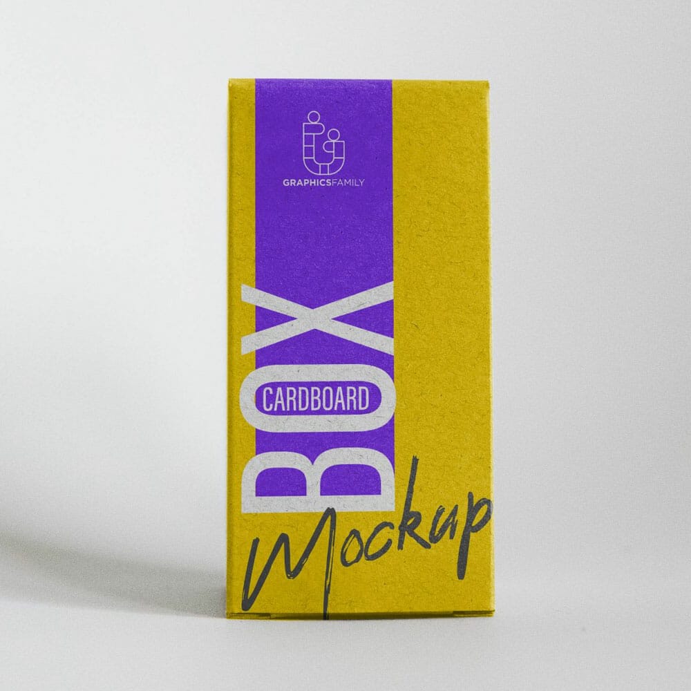 Free Rectangle Cardboard Box Design Mockup PSD » CSS Author
