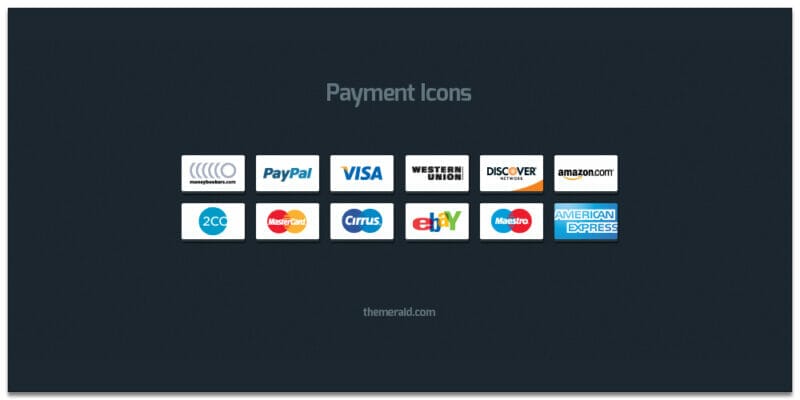 Free Payment Method & Credit Card Icon Set