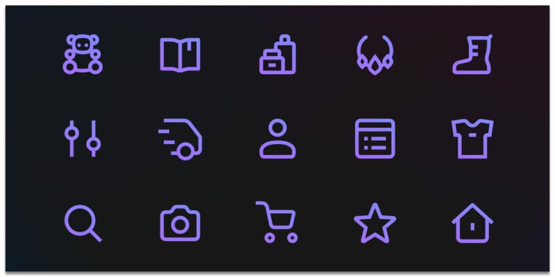 Latest Free E-commerce Icon Sets » CSS Author