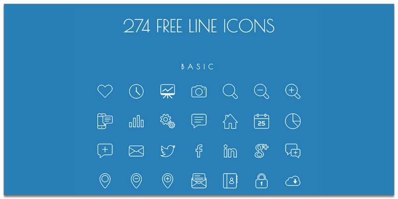 Best Free Line Icon Fonts » CSS Author