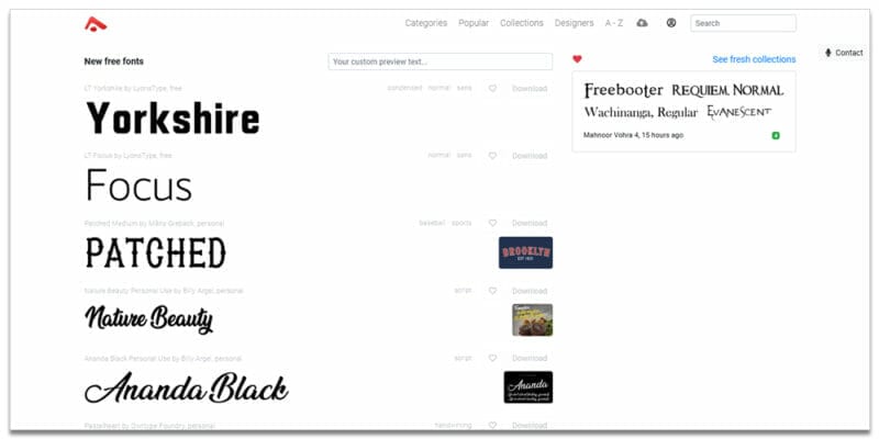 Free Font Resources For Designers