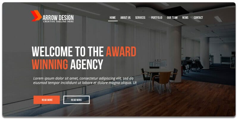 Free Agency Website Templates PSD » CSS Author