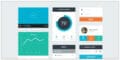 Free Flat GUI Templates » 25 Best Free Flat Style UI Design KIts