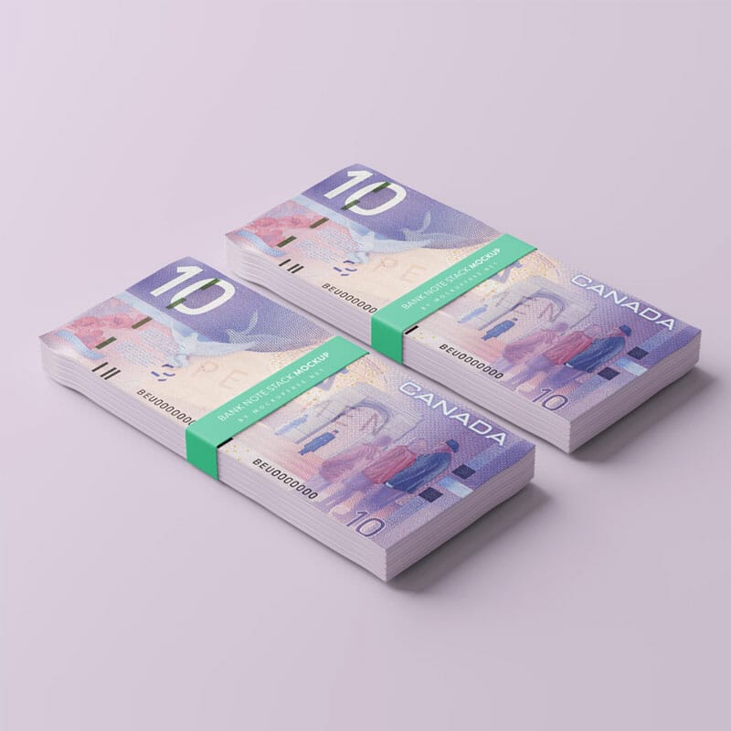 Free Bank Note Stack Mockup PSD » CSS Author
