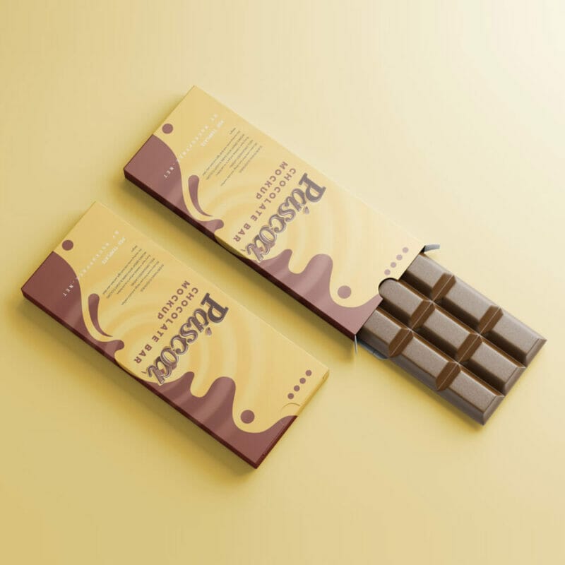 Free Chocolate Bar Mockup PSD » CSS Author