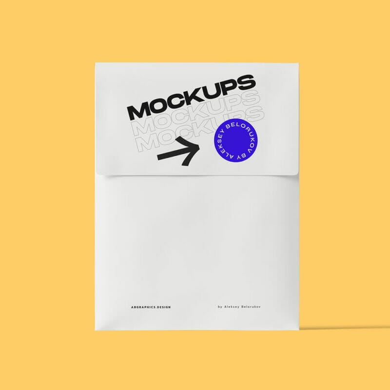 Free Closed Envelope Mockup Front View PSD » CSS Author