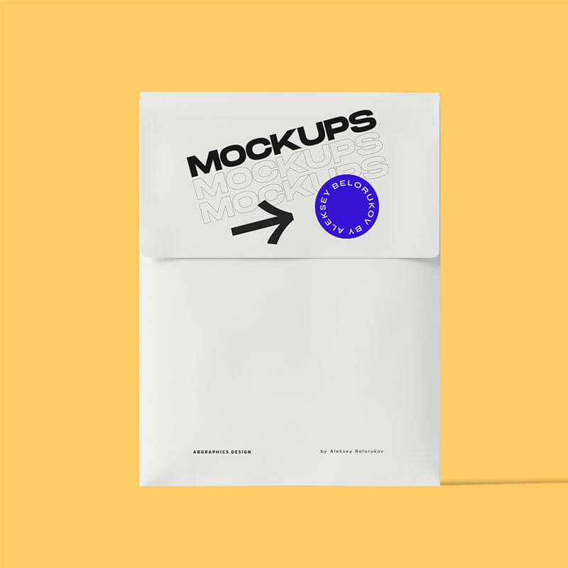 Free Closed Envelope Mockup Front View PSD » CSS Author