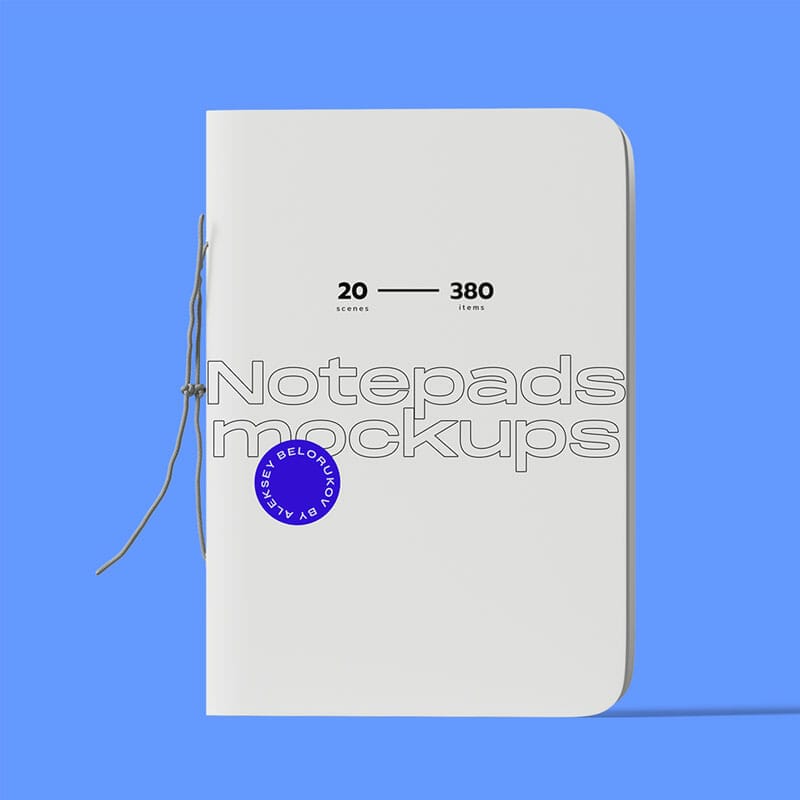 Free Closed Notepad With Rope Mockup Front View PSD » CSS Author