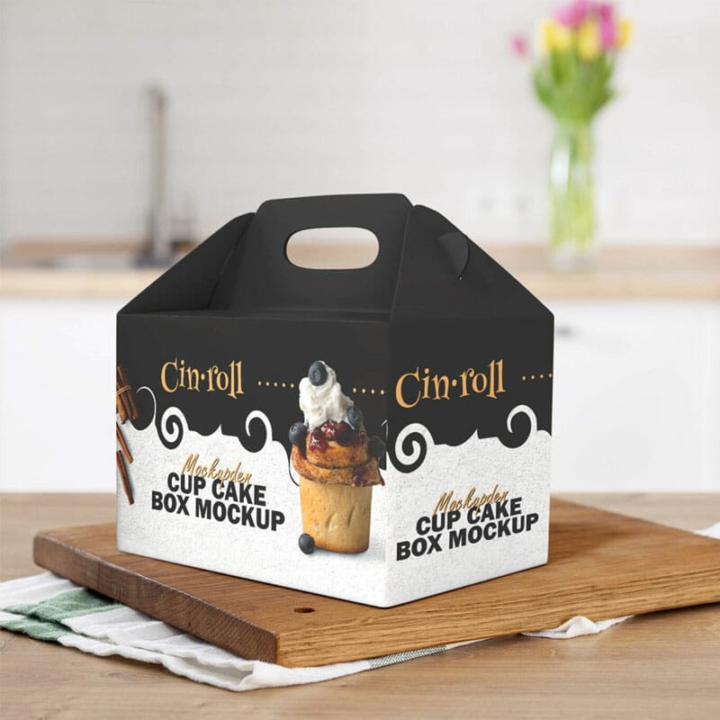 Free Cup Cake Box Mockup PSD Template » CSS Author